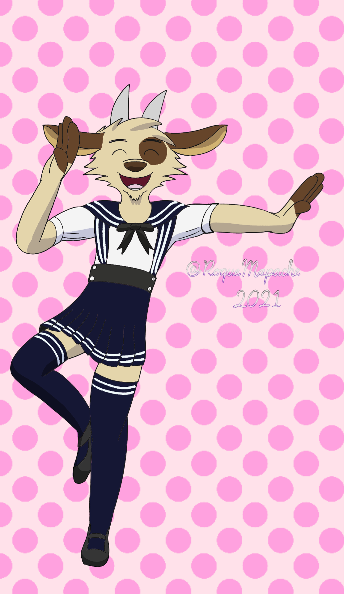 The Big ImageBoard (TBIB) - 2021 anthro biped bovid caprine clothed clothing crossdressing ...