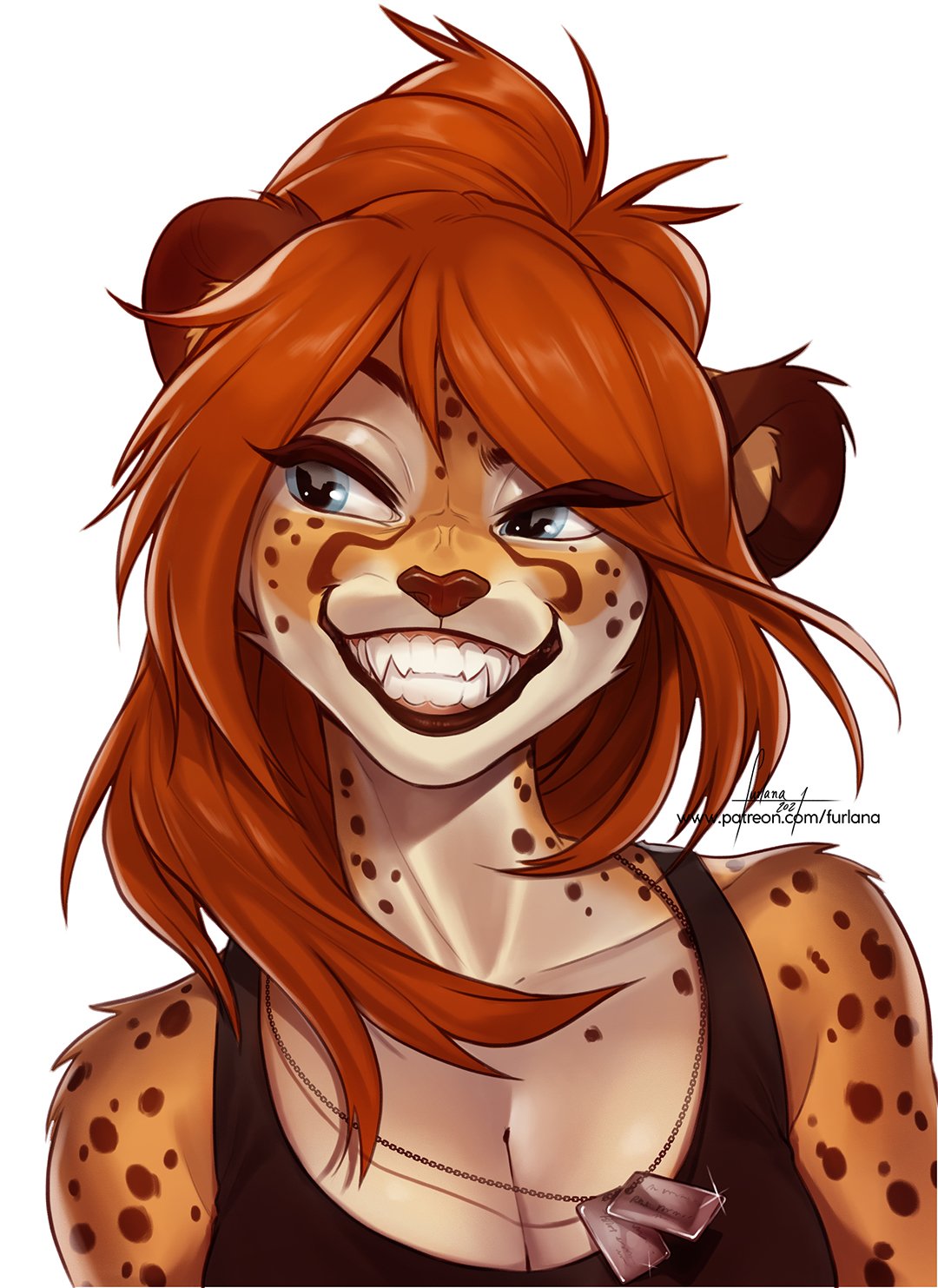 The Big ImageBoard (TBIB) - 2021 anthro blue eyes breasts brown hair cheetah clothed clothing ...
