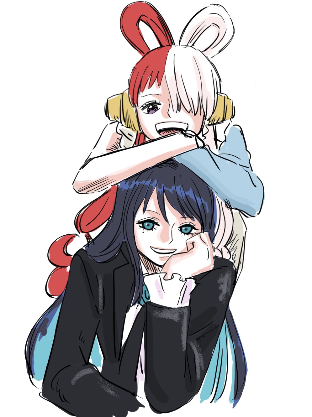 The Big ImageBoard (TBIB) - 2girls ado (utaite) black jacket black ...