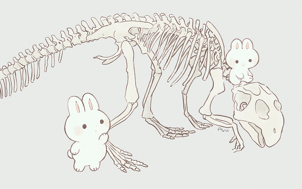 The Big ImageBoard (TBIB) - animal skeleton ayu (mog) blush closed ...