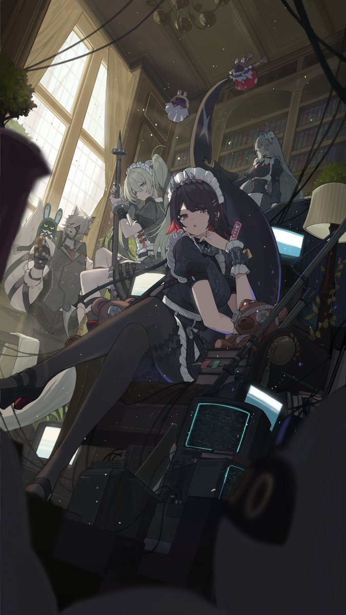 The Big ImageBoard (TBIB) - 1boy alexandrina sebastiane apron black dress black pantyhose ...