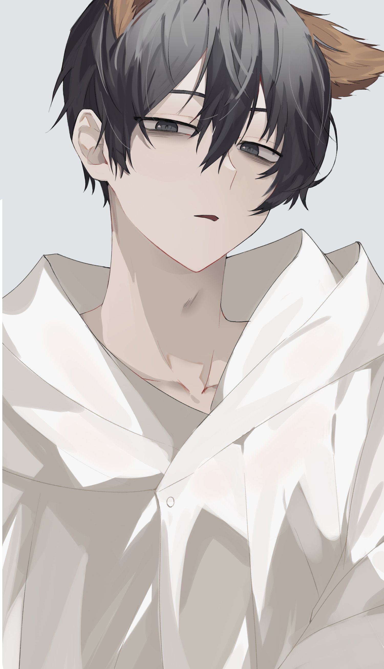 The Big ImageBoard (TBIB) - 1boy absurdres animal ears bags under eyes cloak e.g.o (project moon ...