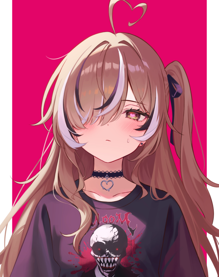 The Big ImageBoard (TBIB) - 1girl ahoge azuuru black choker black hair ...