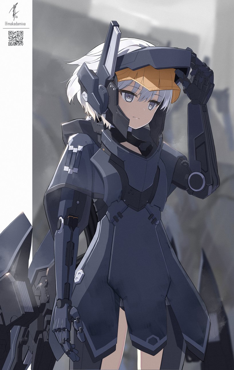 The Big ImageBoard (TBIB) - 1girl armor assault visor black dress breastplate dress ...