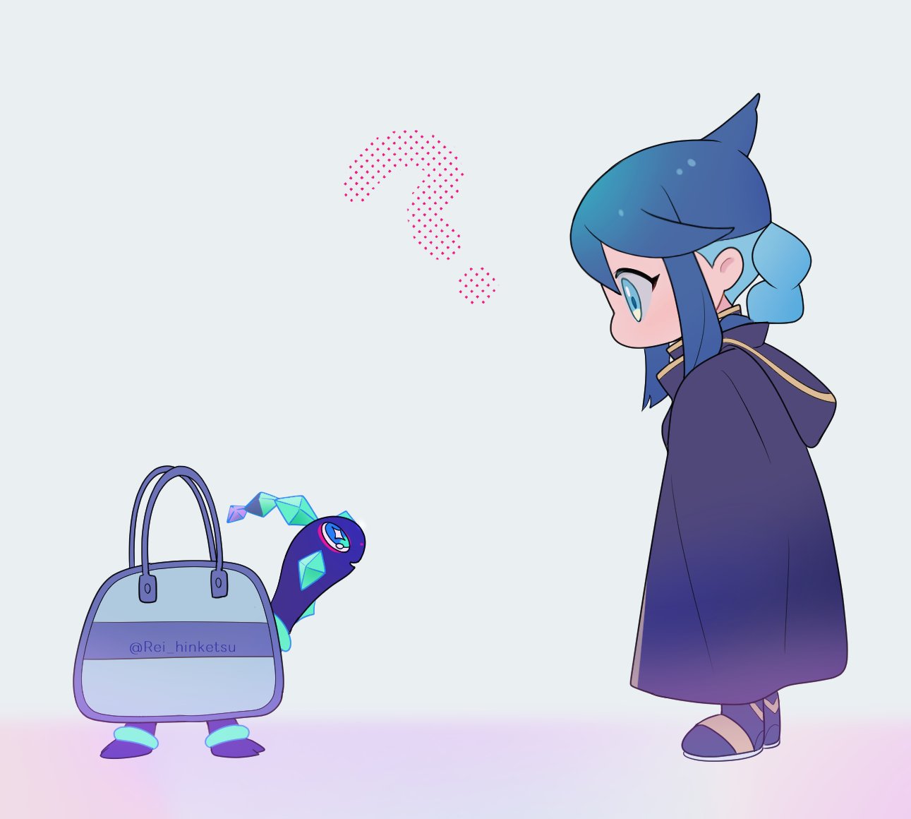 The Big ImageBoard (TBIB) - + + 1boy ? bag blue eyes blue hair chibi ...