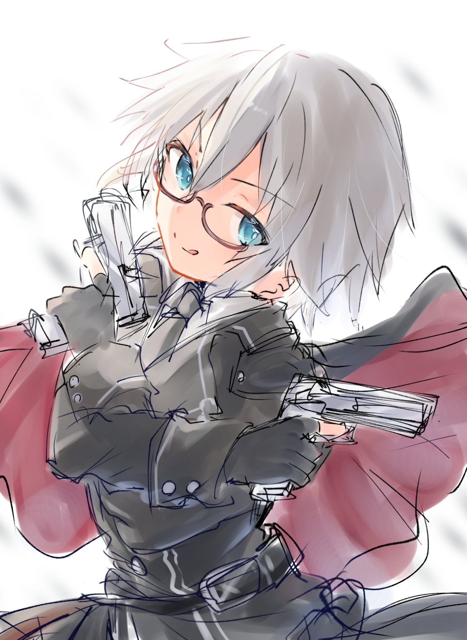 The Big ImageBoard (TBIB) - 1girl alternate costume black jacket blue ...