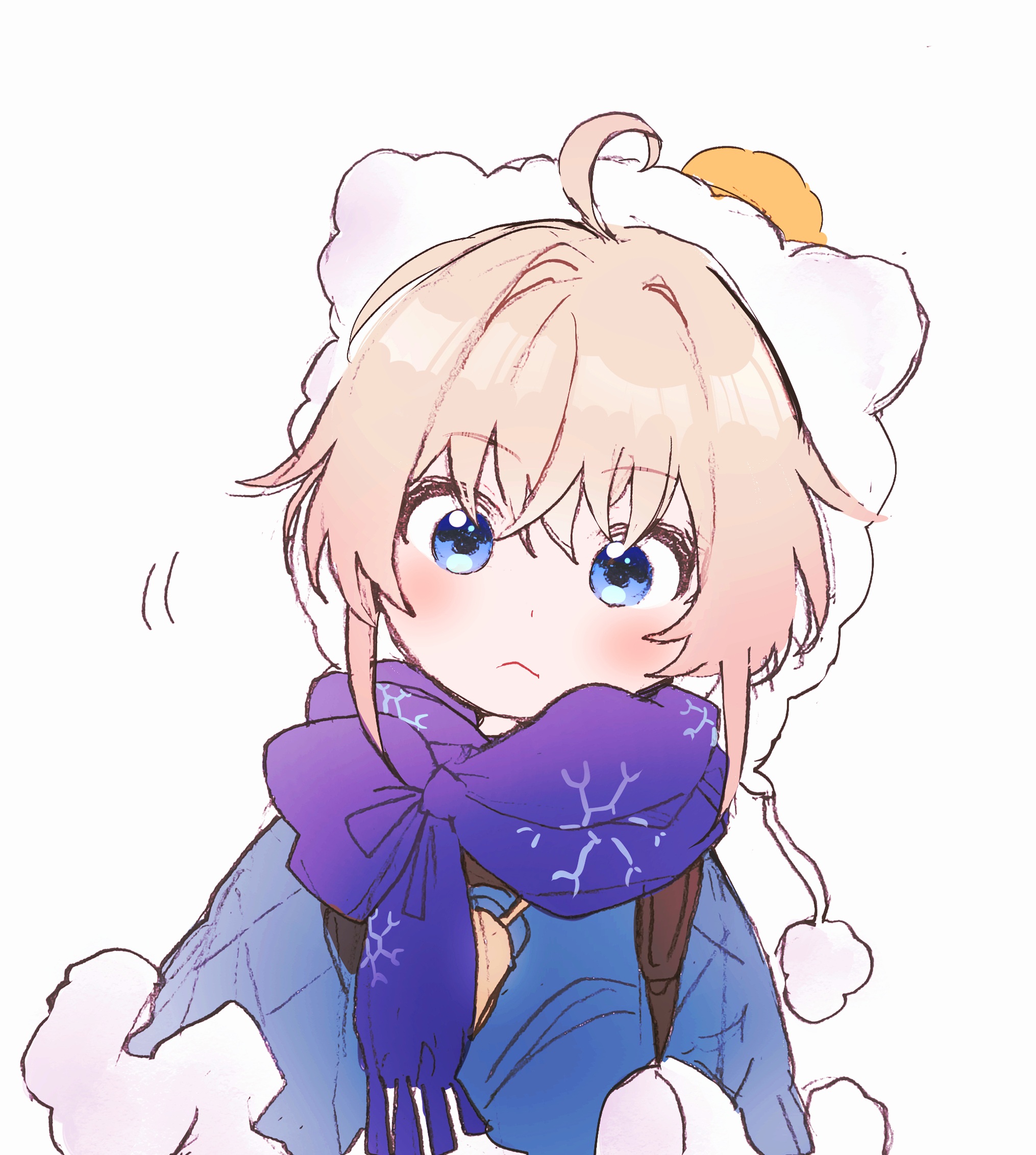 The Big ImageBoard (TBIB) - 1girl 5rwpvc ahoge blonde hair blue eyes ...