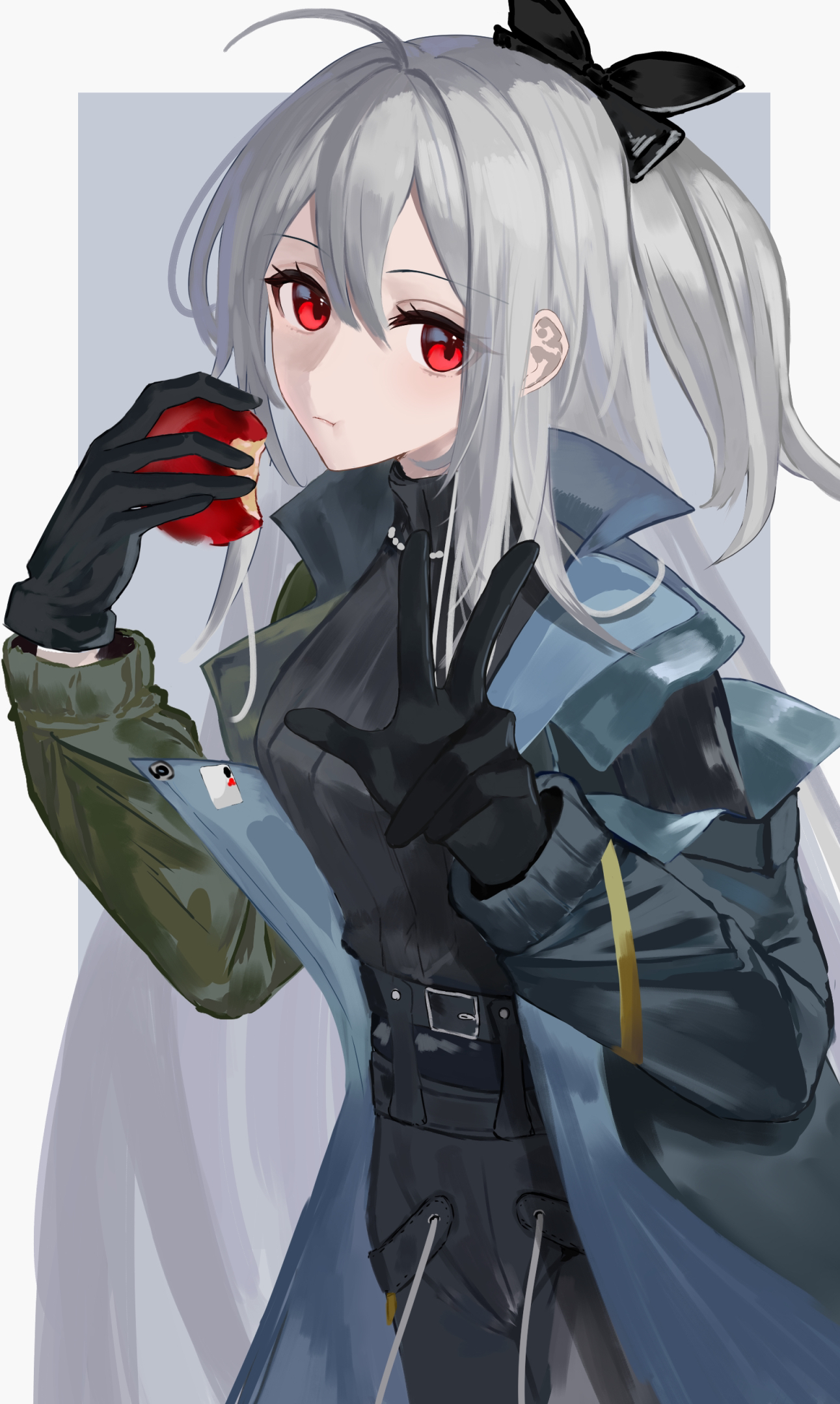 The Big ImageBoard (TBIB) - 1girl ahoge apple arknights bitten apple ...