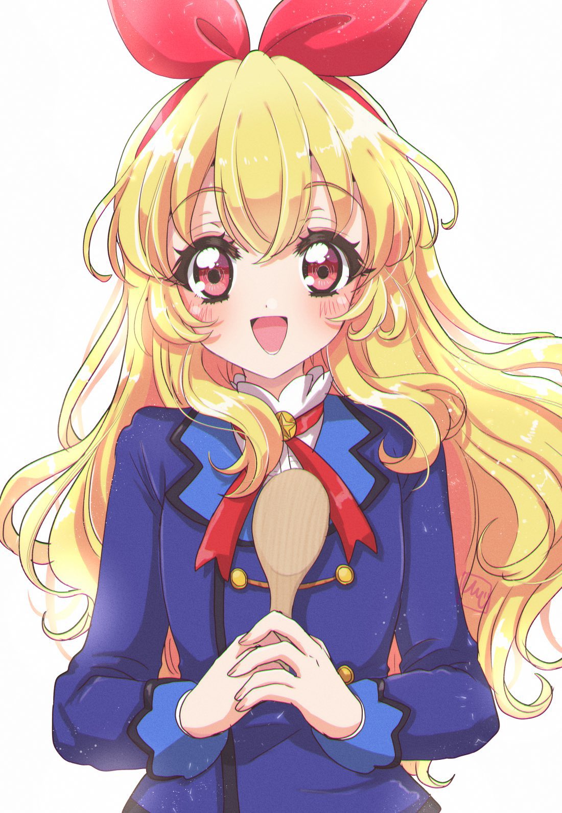 The Big ImageBoard (TBIB) - 1girl :d aikatsu! aikatsu! (series) blonde hair blue jacket hair ...
