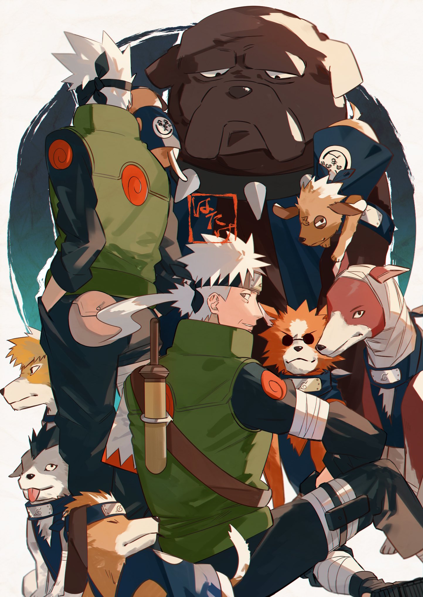 The Big ImageBoard (TBIB) - 2boys akino (naruto) animal animal on ...