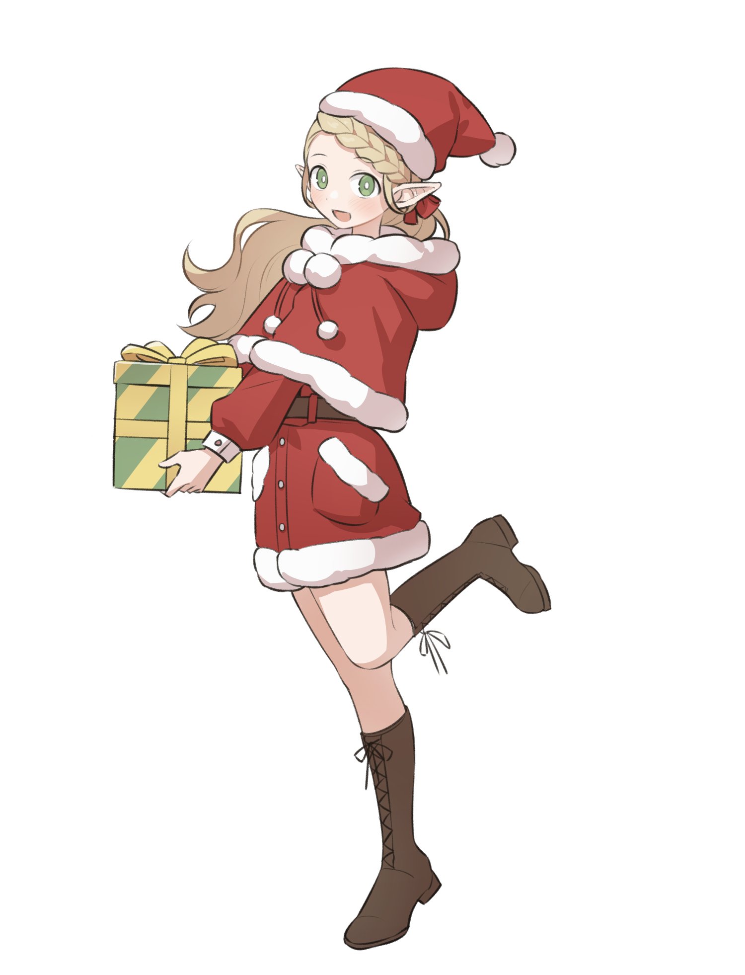 The Big ImageBoard (TBIB) - 1girl :d belt blonde hair boots braid ...