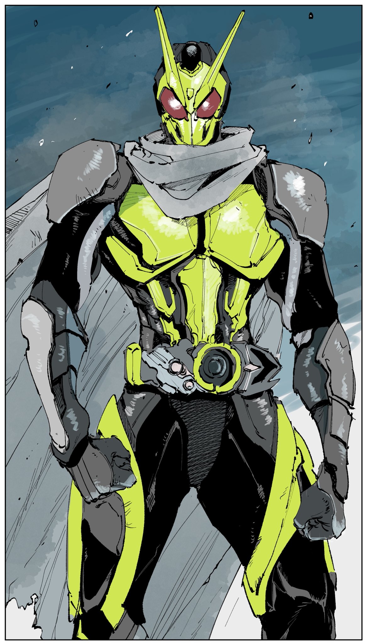 The Big ImageBoard (TBIB) - 1boy belt clenched hands grey scarf highres ...