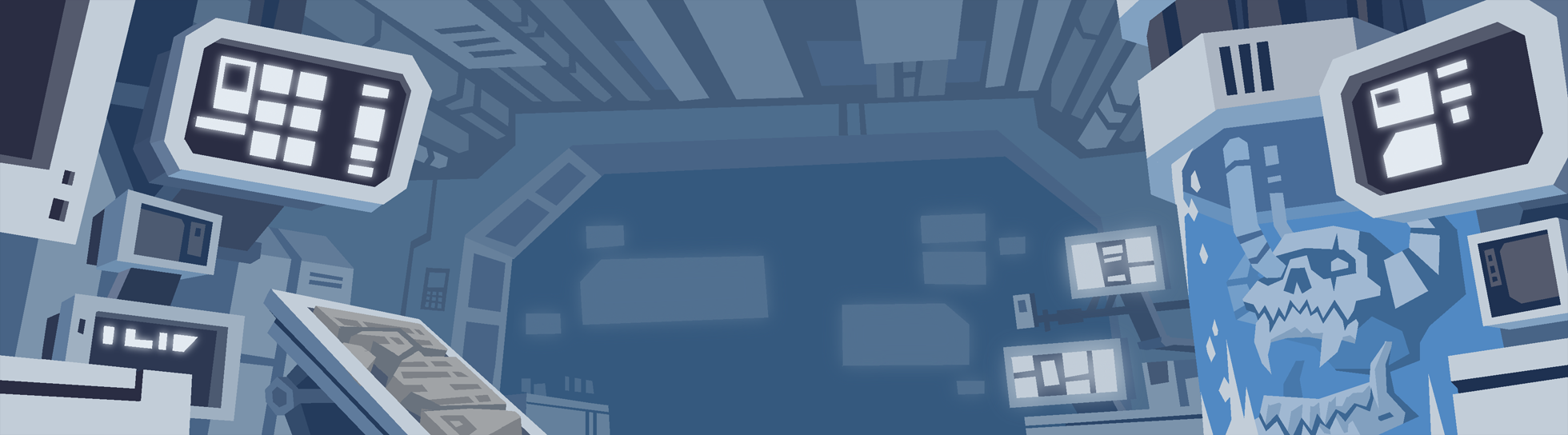 The Big ImageBoard (TBIB) - blue theme helltaker highres horns indoors ...