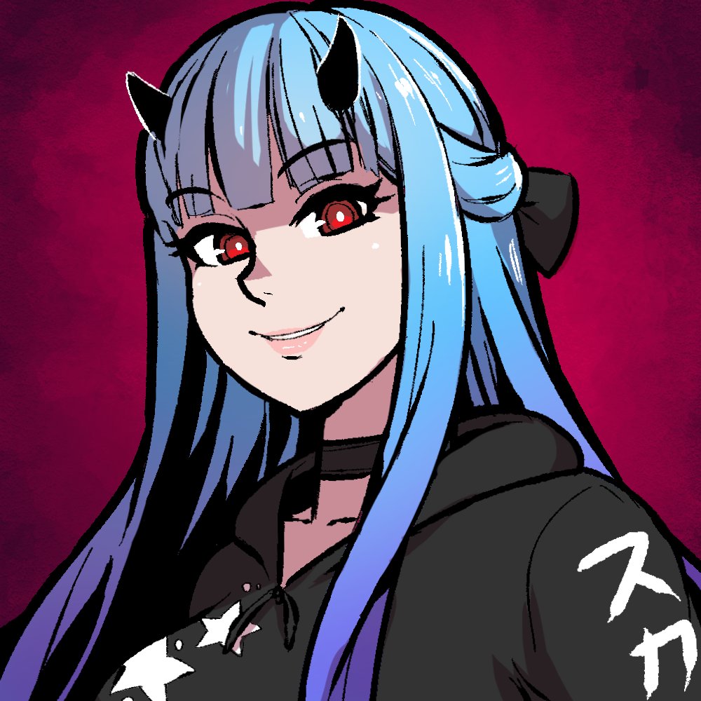 The Big Imageboard Tbib 1girl Akairiot Black Hoodie Black Horns