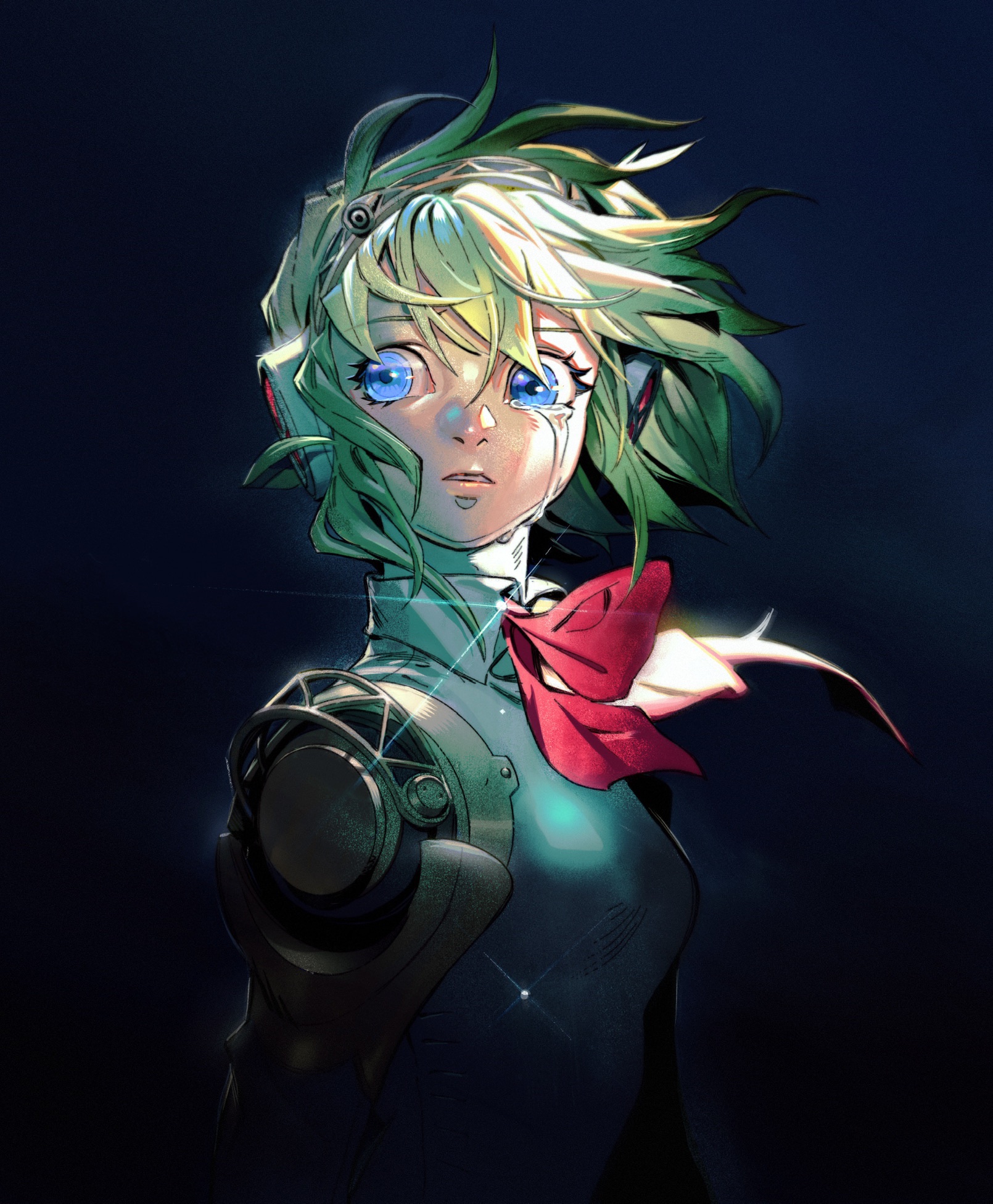 The Big ImageBoard (TBIB) - 1girl aegis (persona) android blue eyes ...