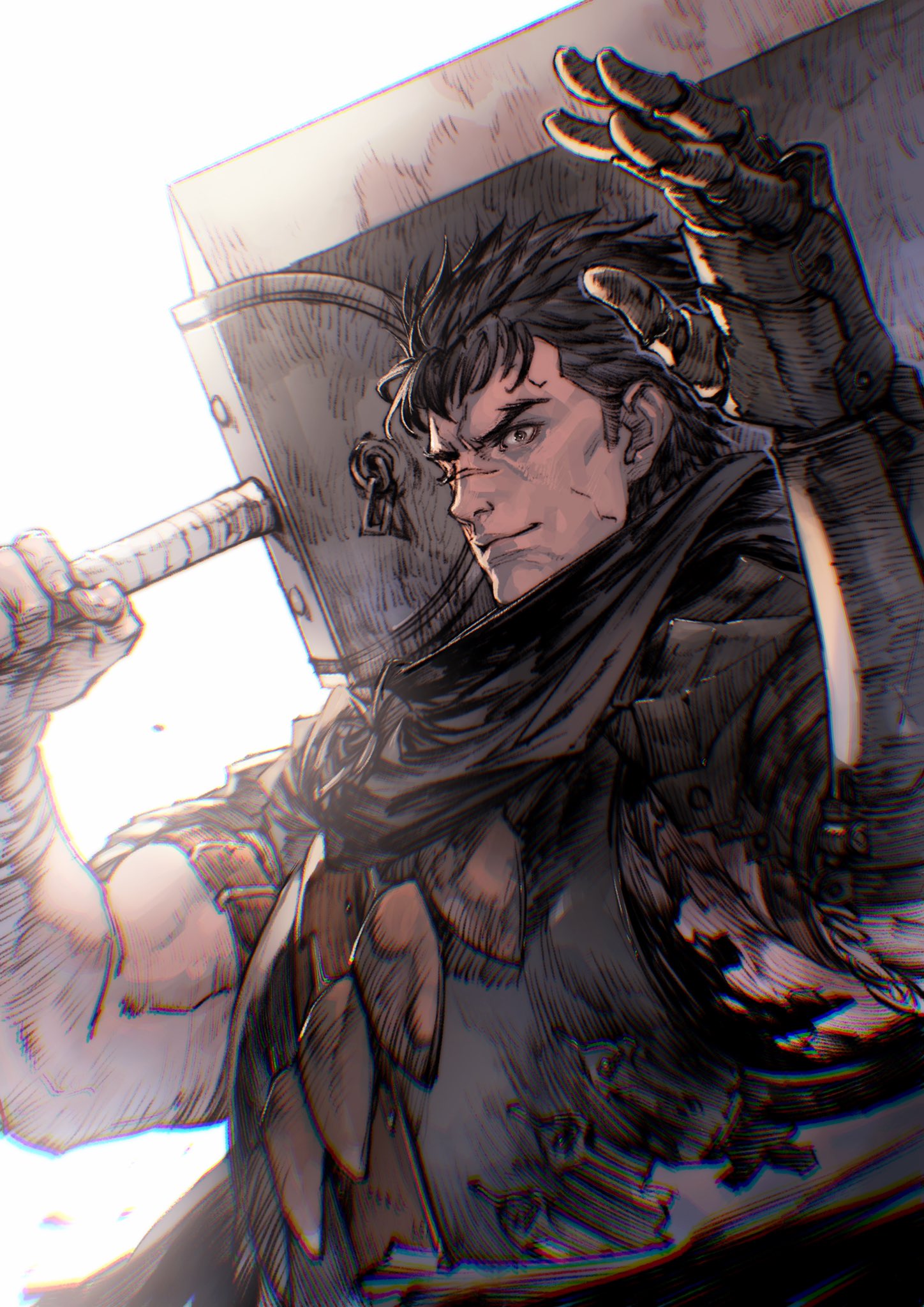 The Big ImageBoard (TBIB) - 1boy armor bandaged arm bandages berserk ...