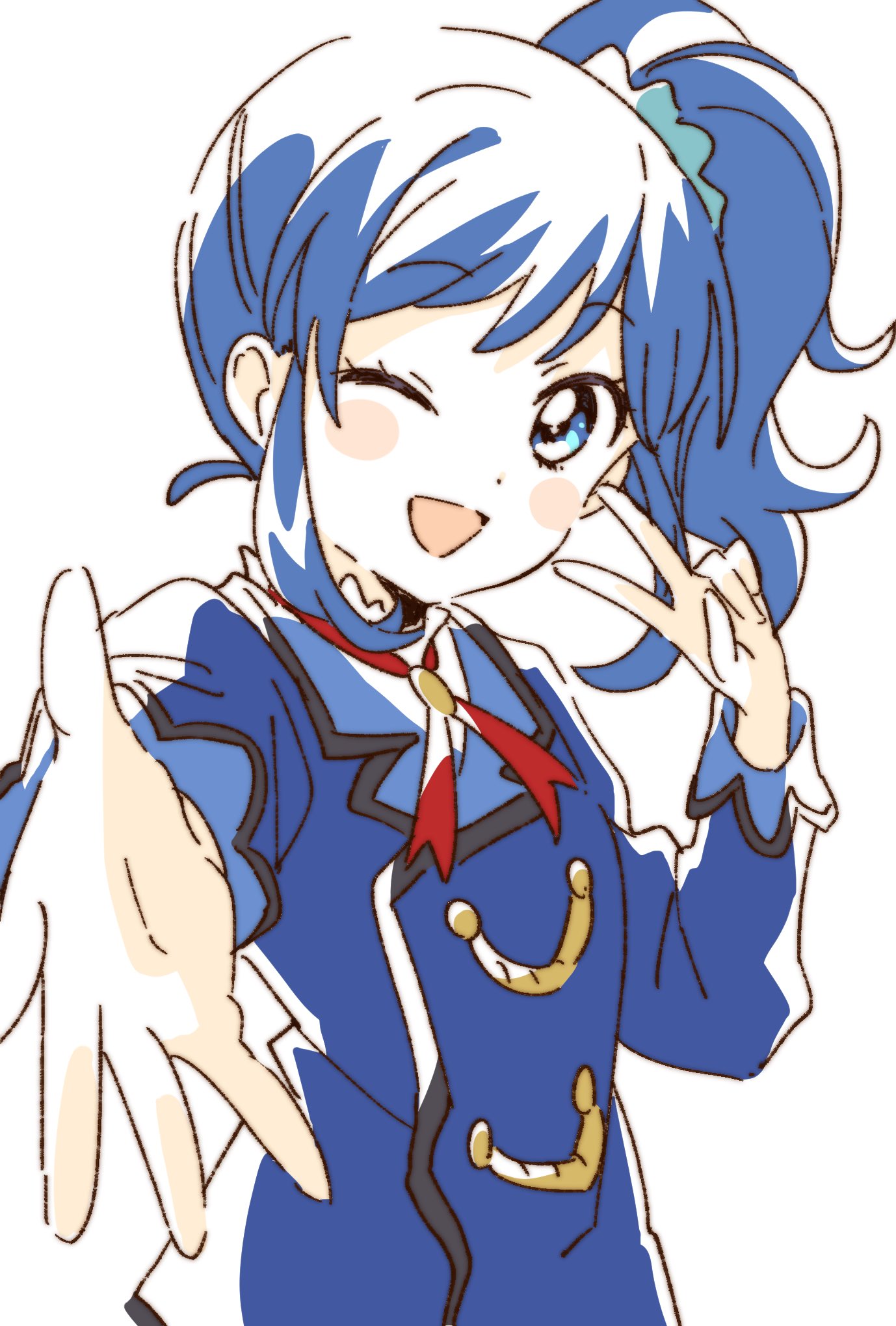 The Big ImageBoard (TBIB) - 1girl ;d aikatsu! aikatsu! (series) blazer blue eyes blue hair blue ...