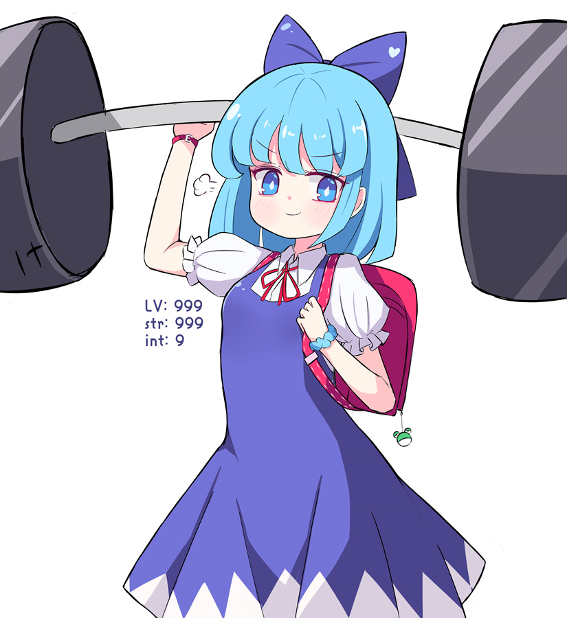 The Big Imageboard Tbib 1girl Backpack Bag Bangs Blue Bow Blue