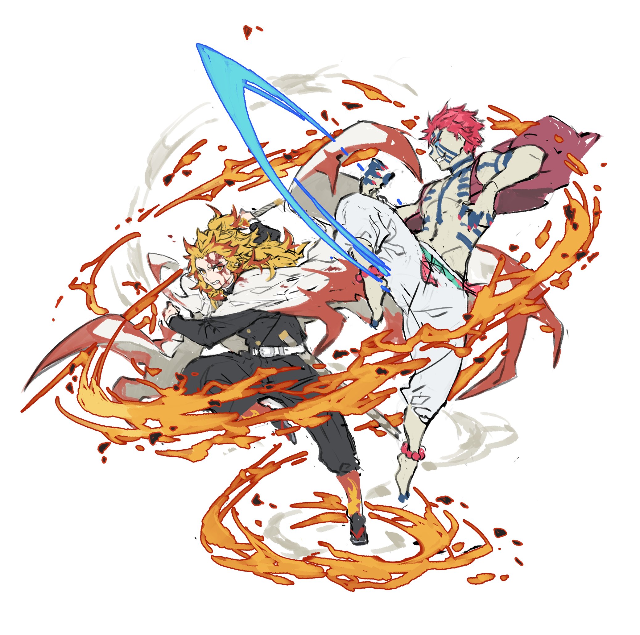 The Big ImageBoard (TBIB) - 2boys akaza (kimetsu no yaiba) anklet ...