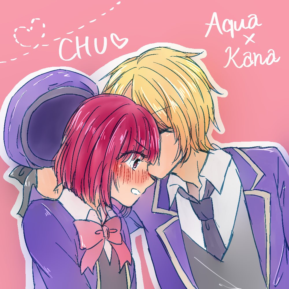 The Big ImageBoard (TBIB) - 1boy 1girl arima kana blonde hair blush commentary hat hetero ...