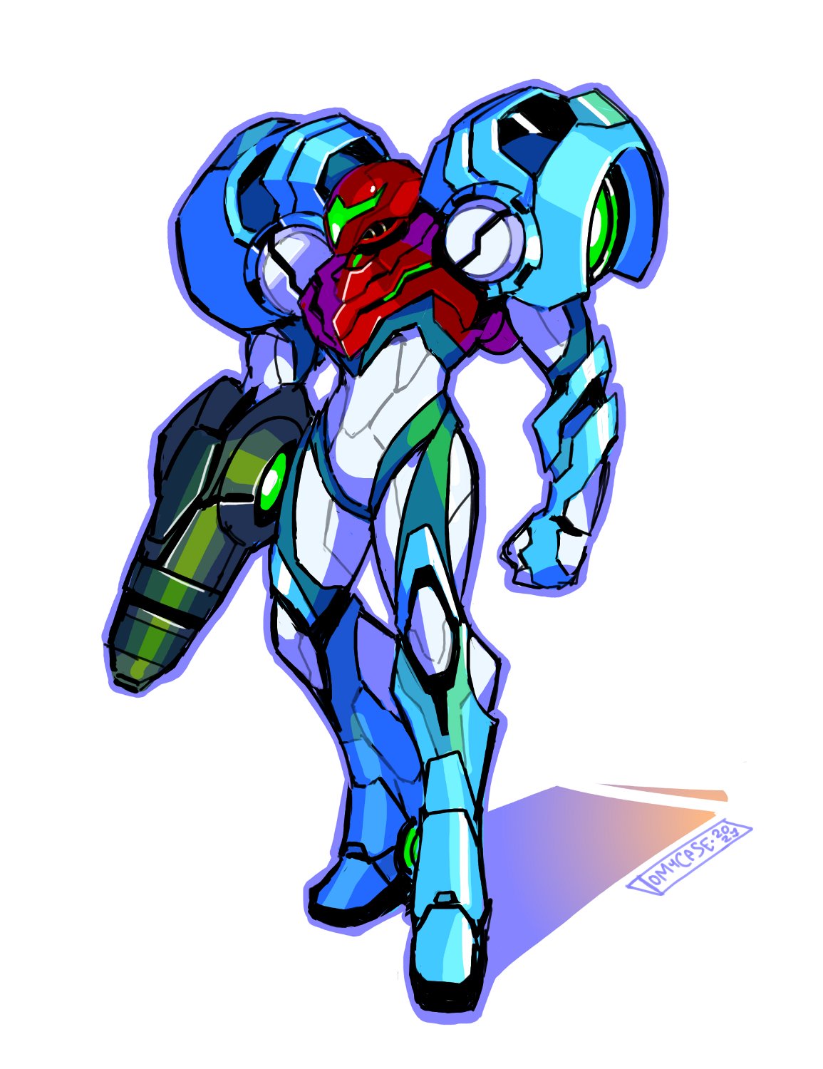 The Big ImageBoard (TBIB) - 1girl arm cannon armor artist name assault ...