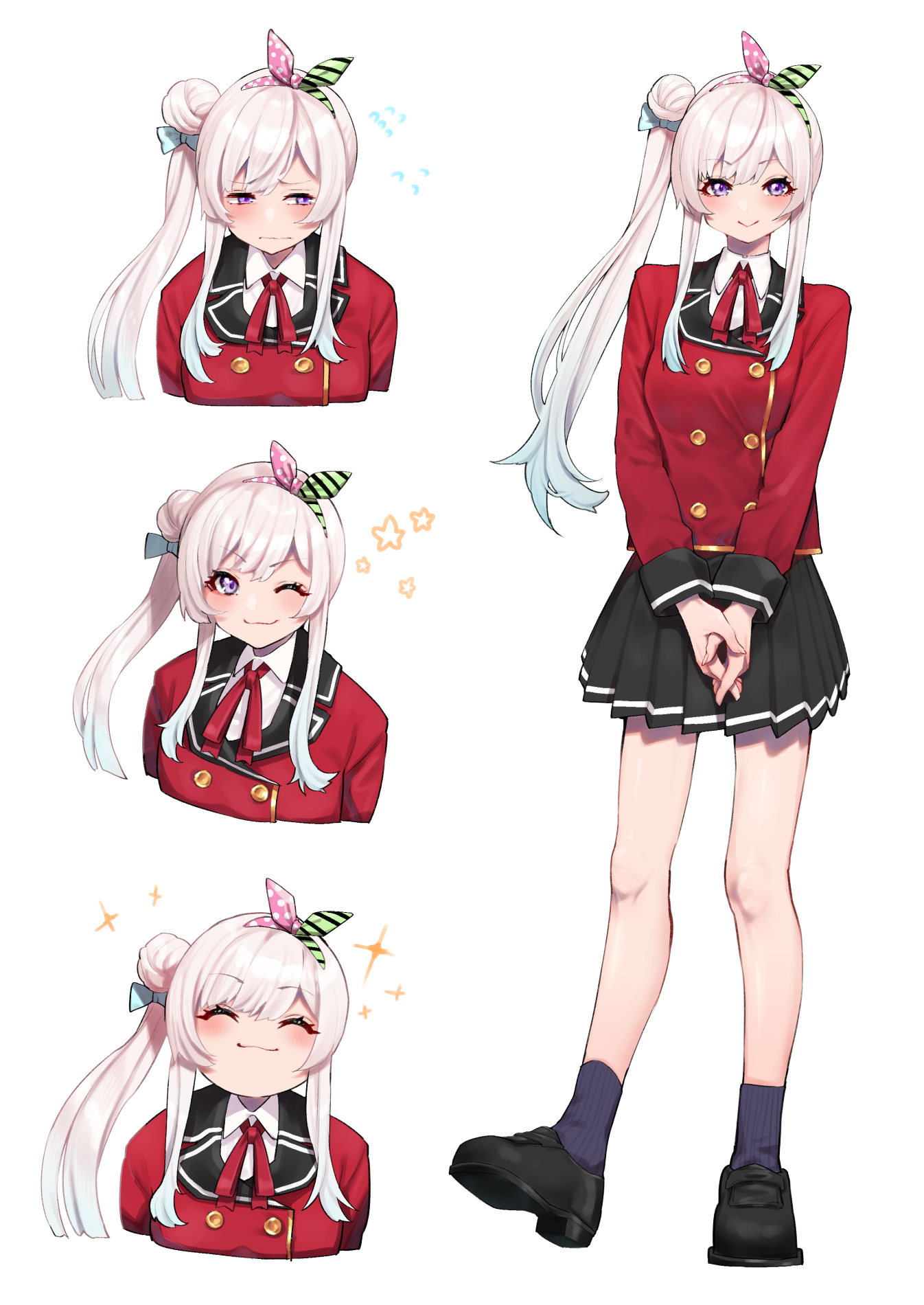 The Big ImageBoard (TBIB) - 1girl airani iofifteen alternate costume black skirt blush buttons ...