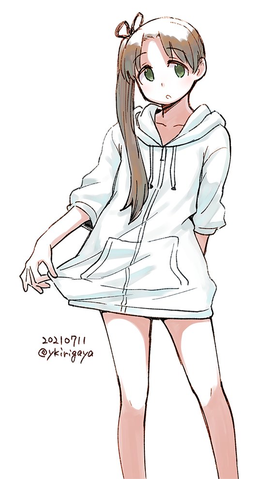 The Big ImageBoard (TBIB) - 1girl alternate costume ayanami (kancolle) bangs brown hair dated ...