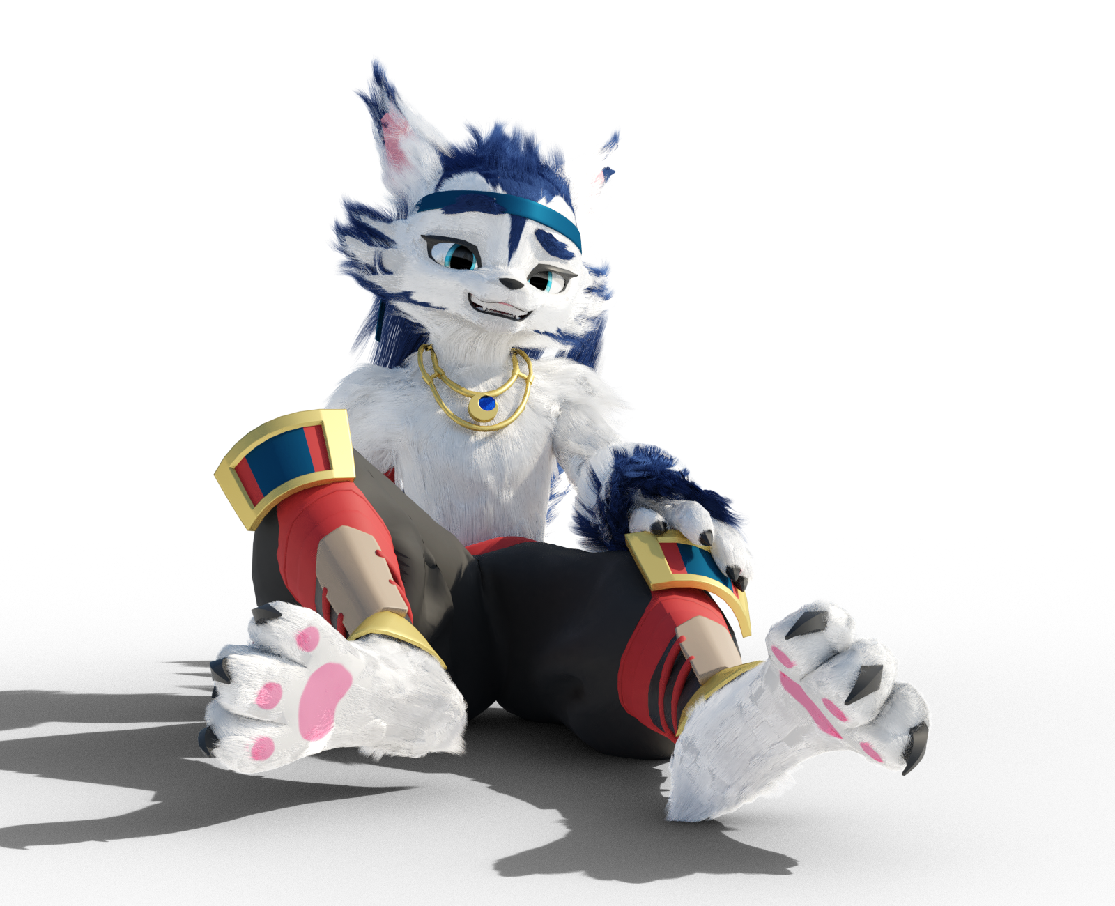 The Big ImageBoard (TBIB) - 3 toes 3d (artwork) alpha channel anthro blue eyes bottomwear canid ...