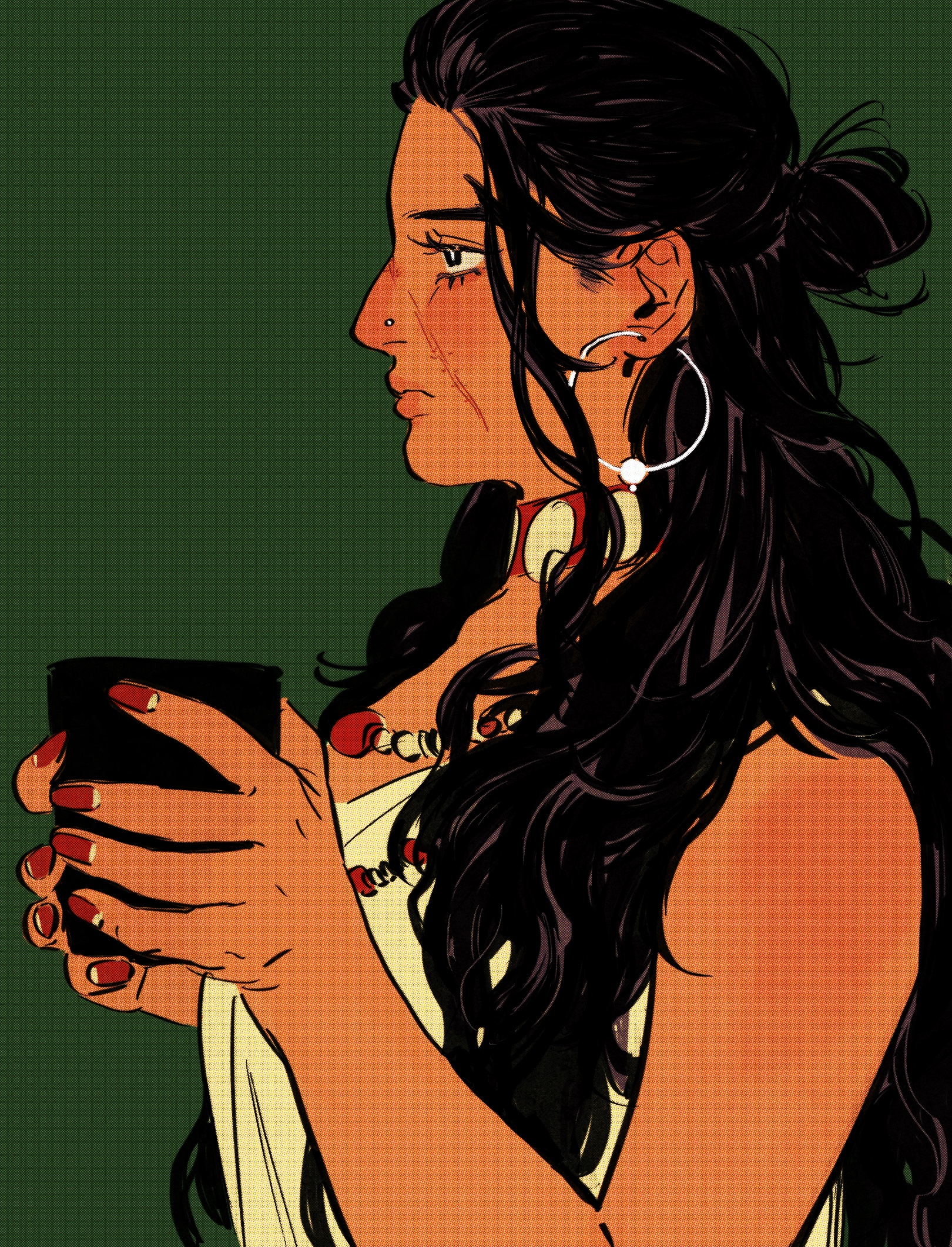 The Big ImageBoard (TBIB) - 1girl bead necklace beads black eyes bright pupils chengongzi123 ...