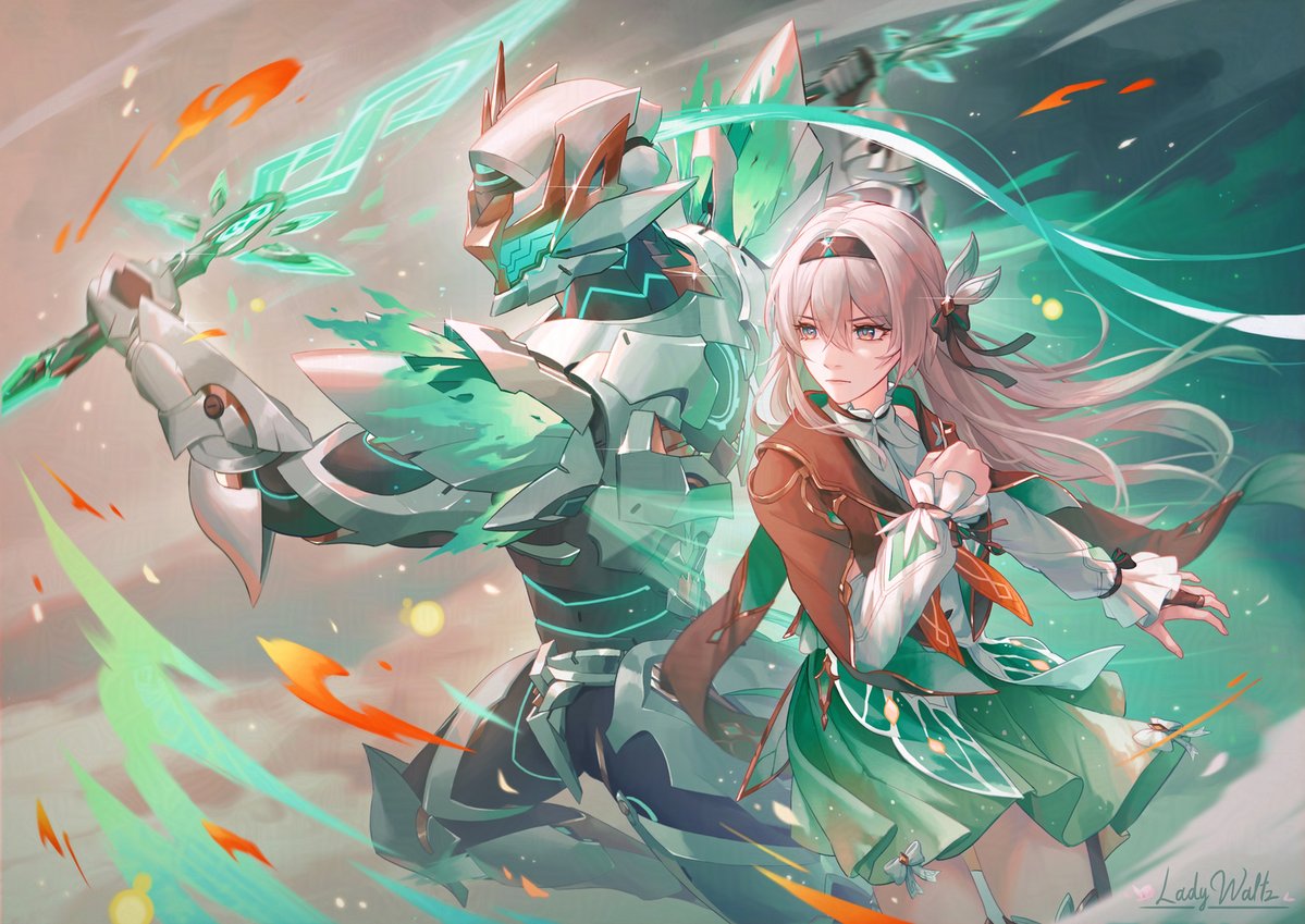 The Big ImageBoard (TBIB) - 1girl armor artist name black jacket ...