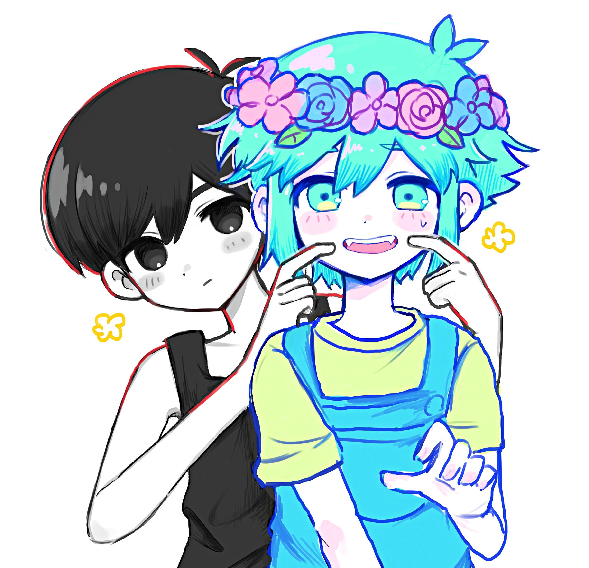 The Big ImageBoard (TBIB) - 2boys basil (headspace) (omori) basil ...