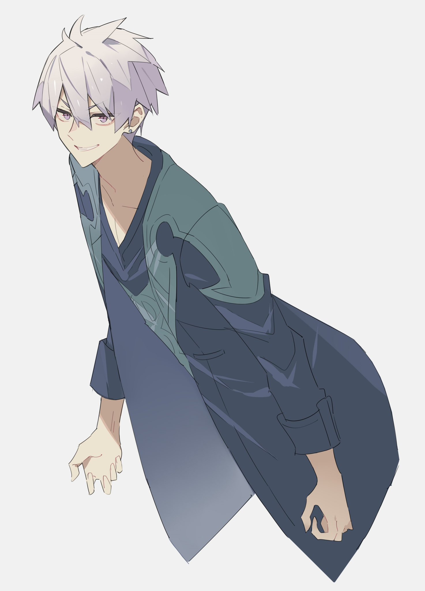 The Big ImageBoard (TBIB) - 1boy coat collarbone commentary request credo aiblinger ear piercing ...