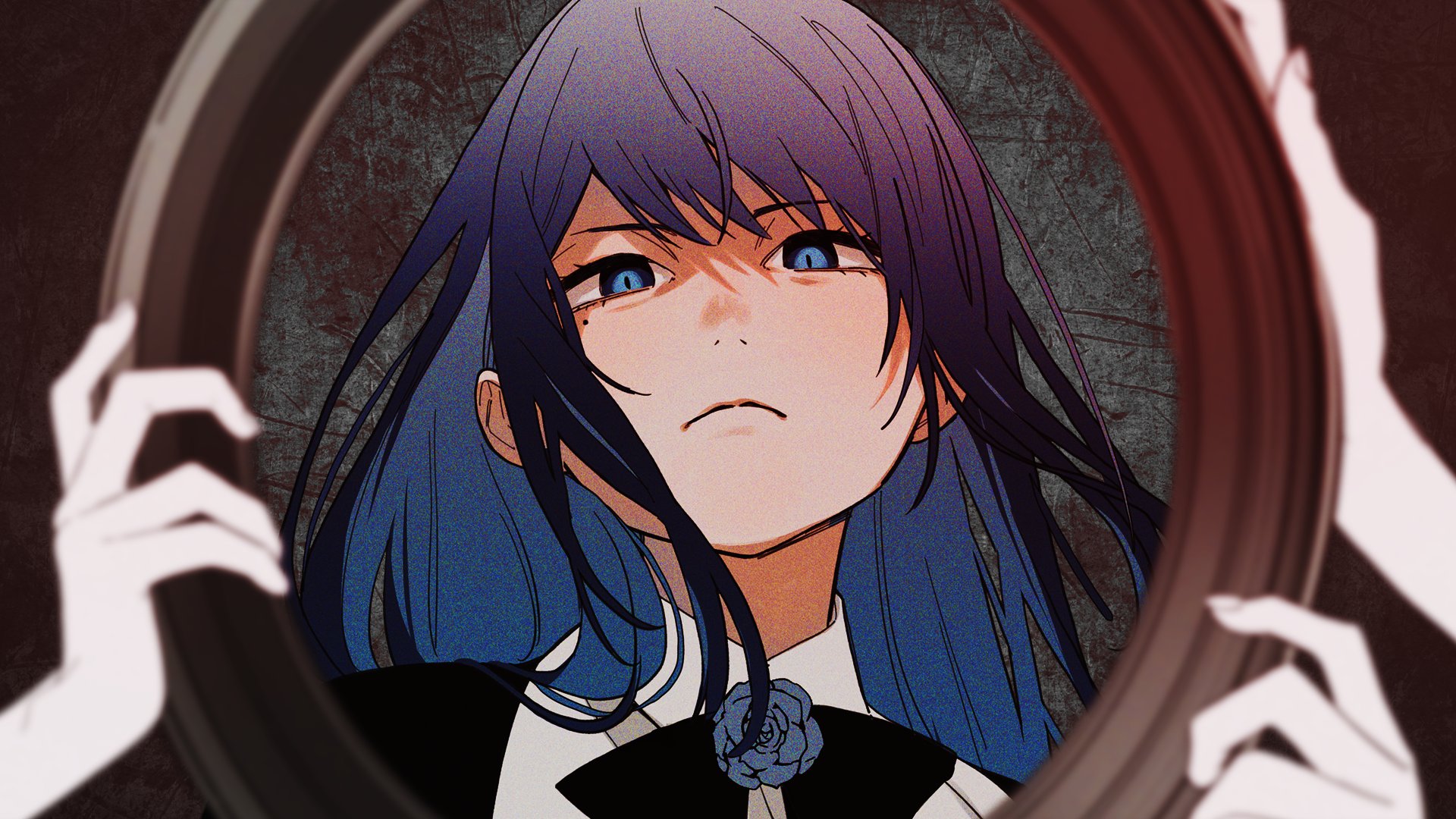 The Big ImageBoard (TBIB) - 1girl ado (utaite) black bow black bowtie black jacket blue eyes ...