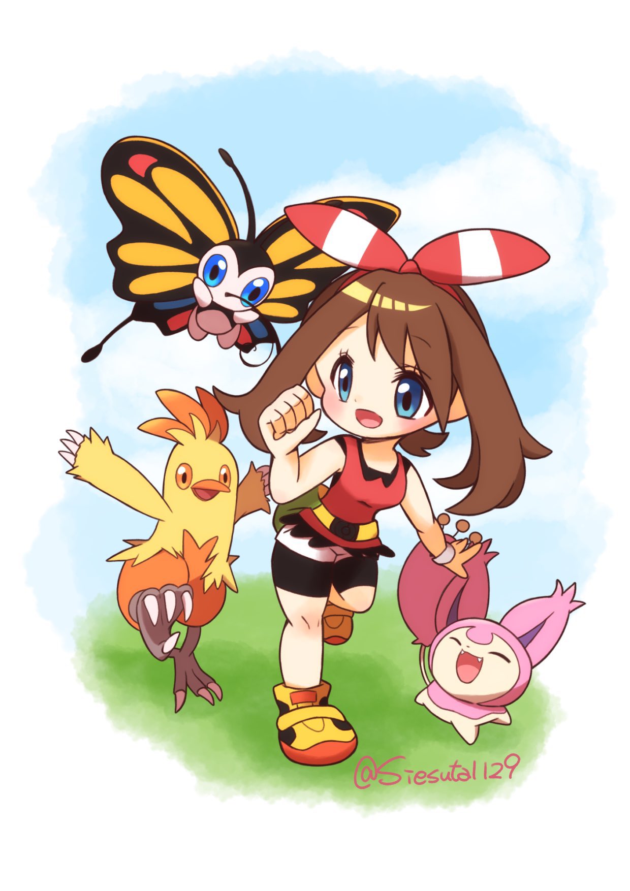 The Big ImageBoard (TBIB) - 1girl :d beautifly bike shorts black shorts ...