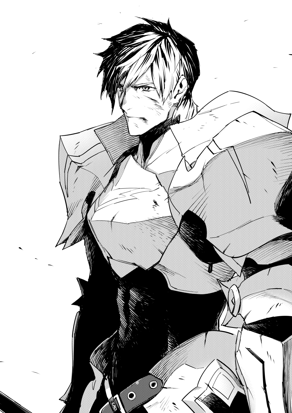 The Big ImageBoard (TBIB) - 1boy armor blood blood from mouth fate ...