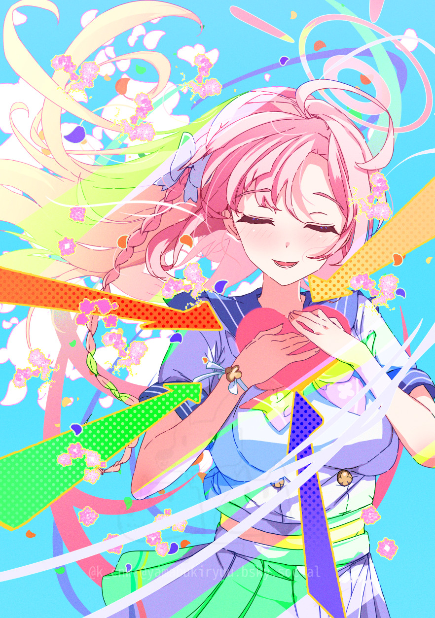 The Big ImageBoard (TBIB) - 1girl ahoge arrow (symbol) blue archive ...