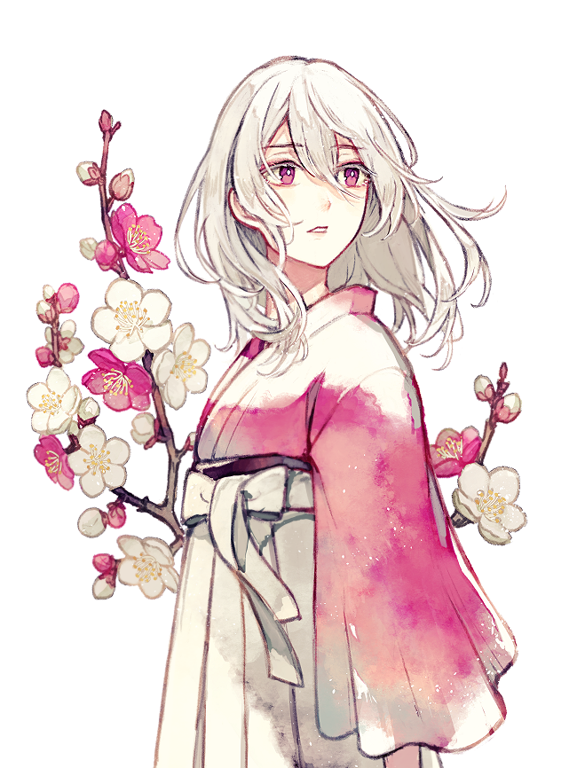 The Big ImageBoard (TBIB) - 1girl akagi shun bangs branch cherry ...