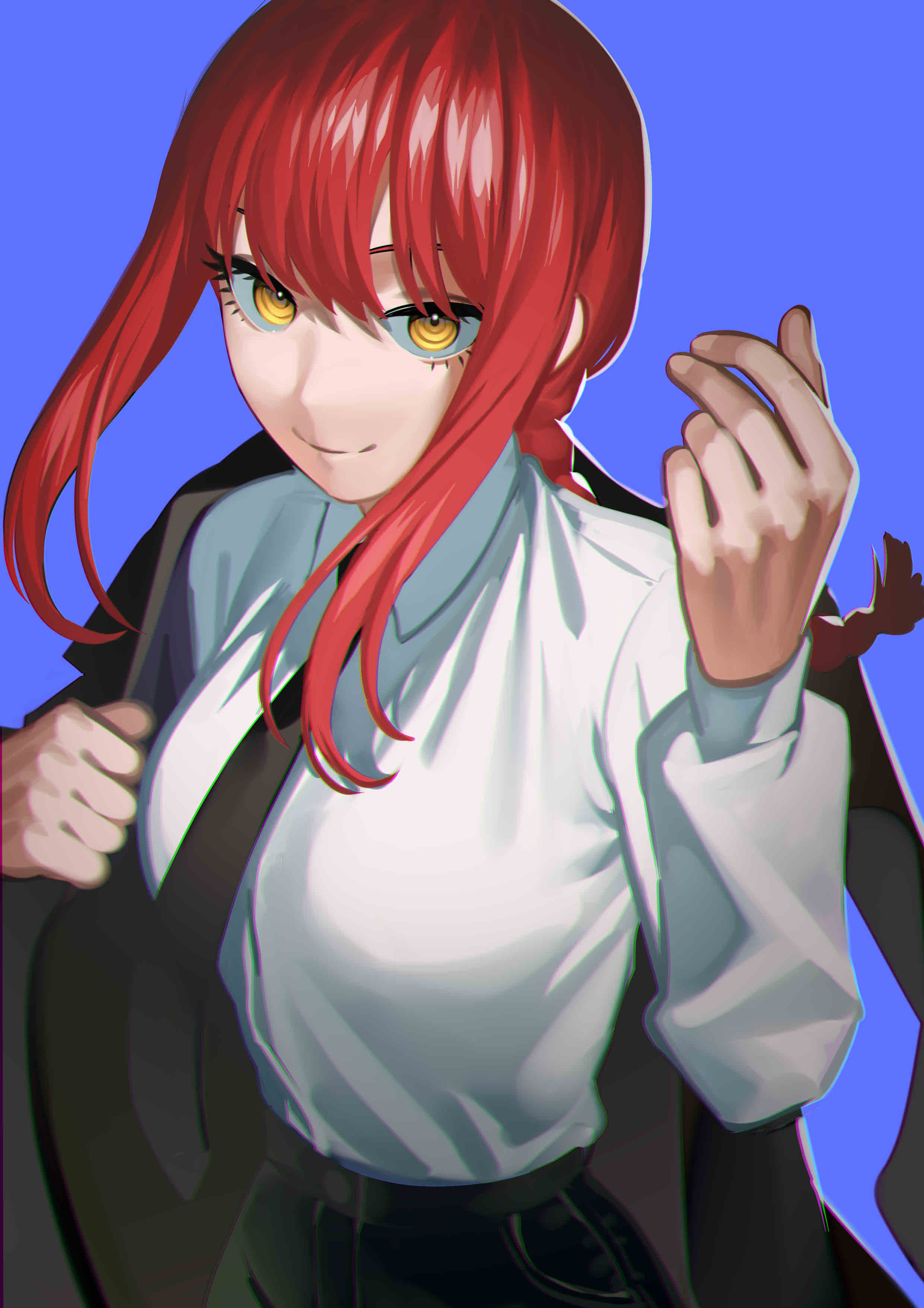 The Big ImageBoard (TBIB) - 1girl absurdres bangs black neckwear blue ...