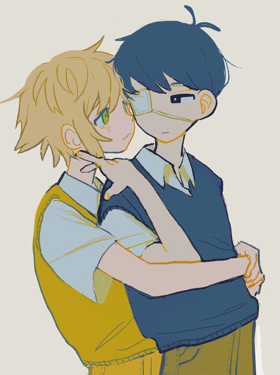 The Big ImageBoard (TBIB) - 2boys alternate eye color basil (faraway) (omori) basil (omori ...