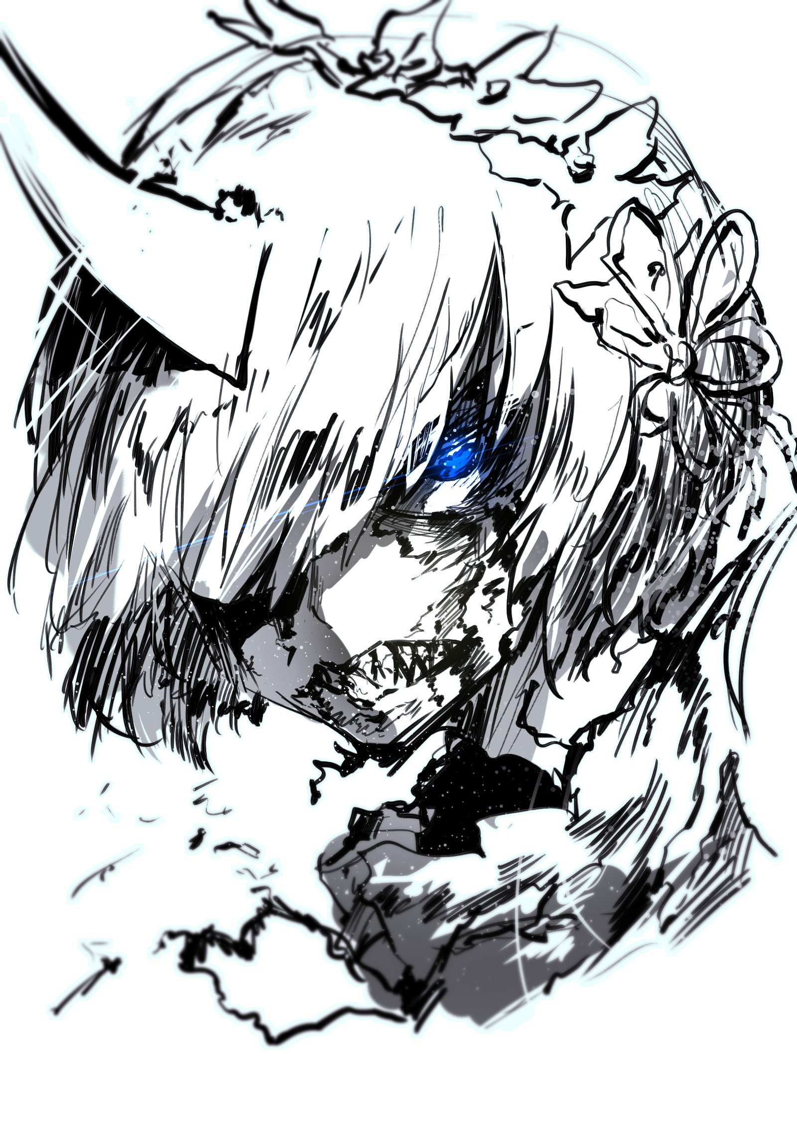 The Big ImageBoard (TBIB) - 1girl blood blood on face blue eyes eye ...