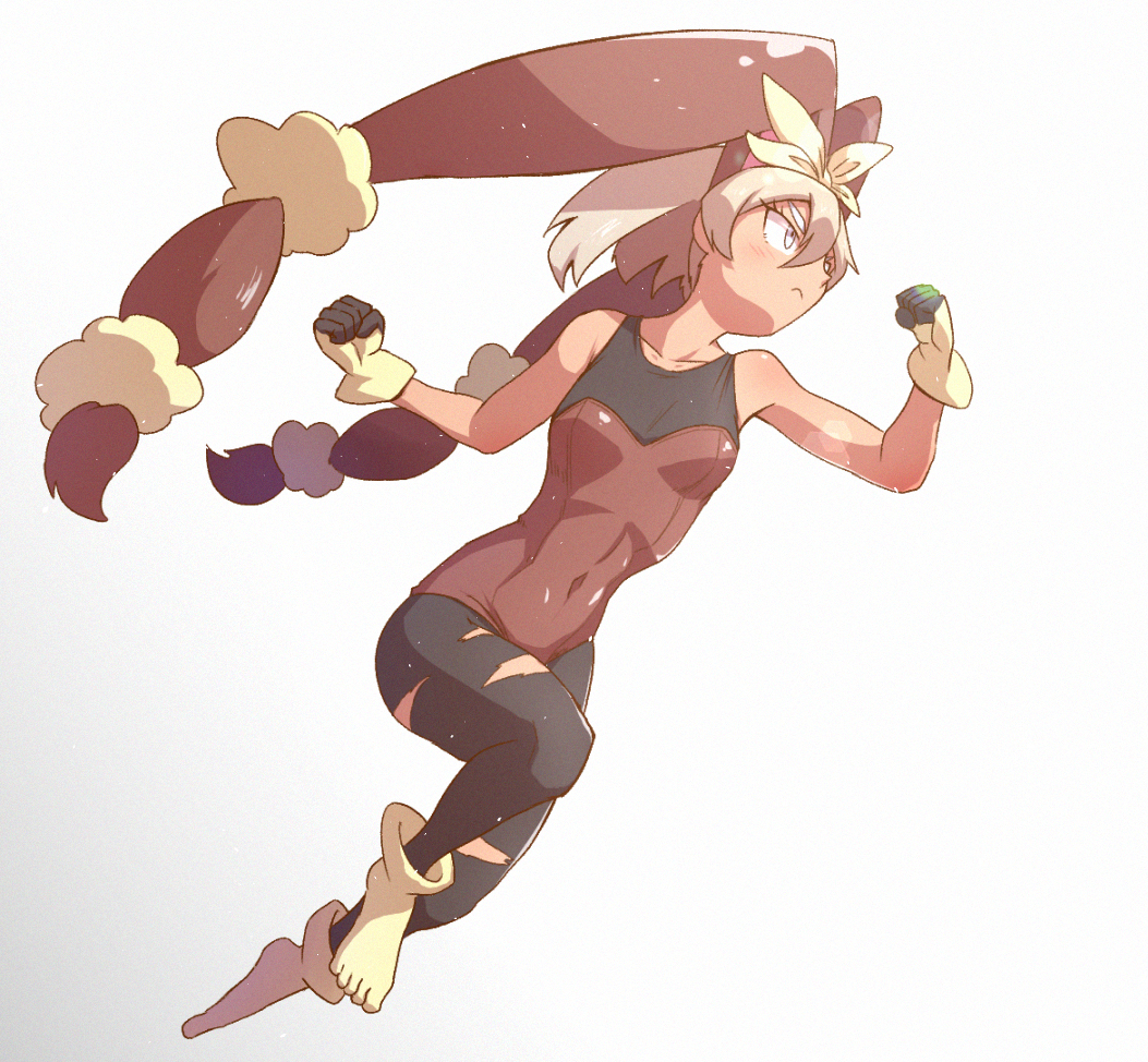 The Big ImageBoard (TBIB) - 1girl bare arms bea (pokemon) black bodysuit blonde hair blush ...