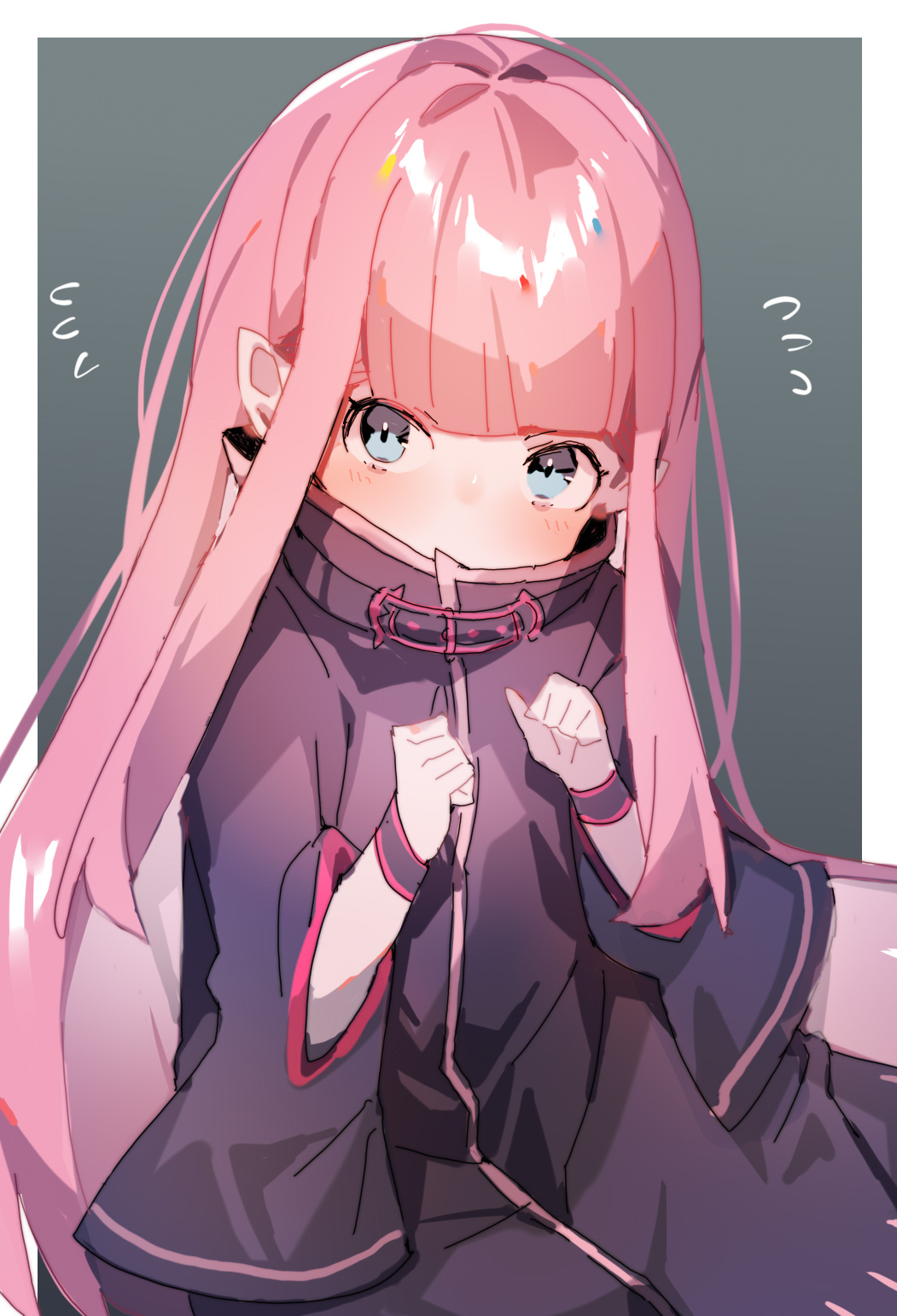 The Big Imageboard Tbib 1girl Bangs Batsuma Blue Eyes Blunt Bangs