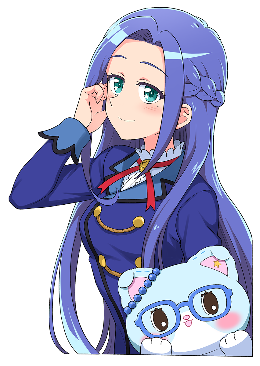 The Big ImageBoard (TBIB) - 1girl adjusting hair aikatsu! aikatsu! (series) aqua eyes blue ...