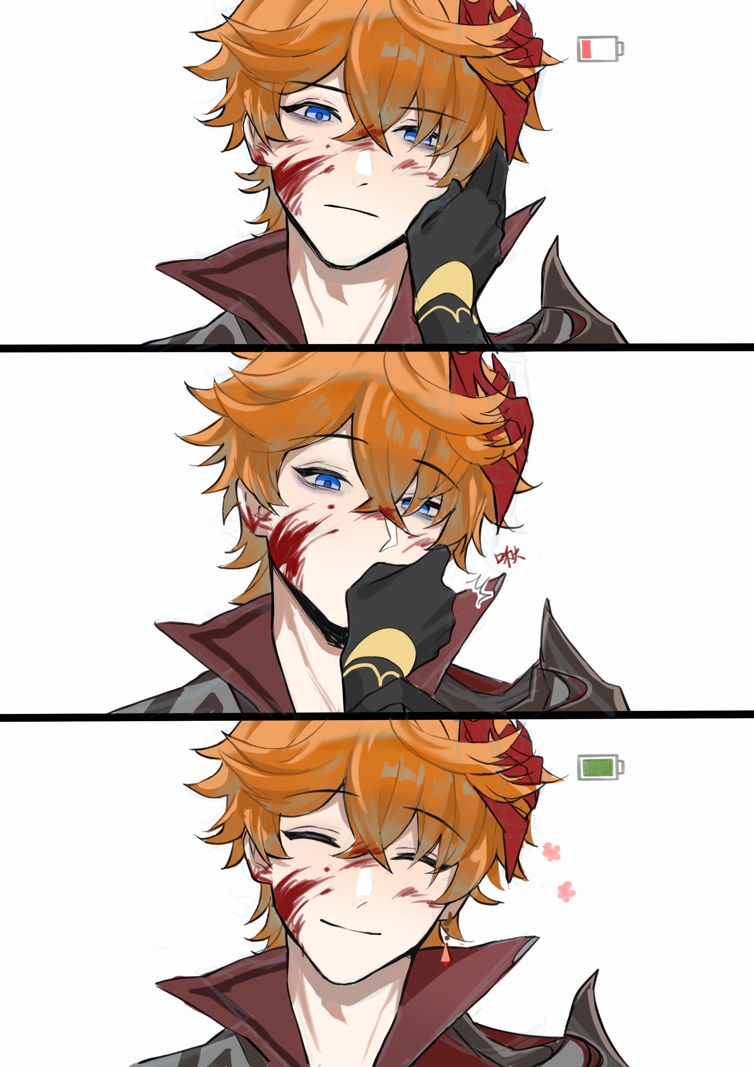 The Big ImageBoard (TBIB) - 1boy 1other absurdres aether (genshin impact) bags under eyes bangs ...