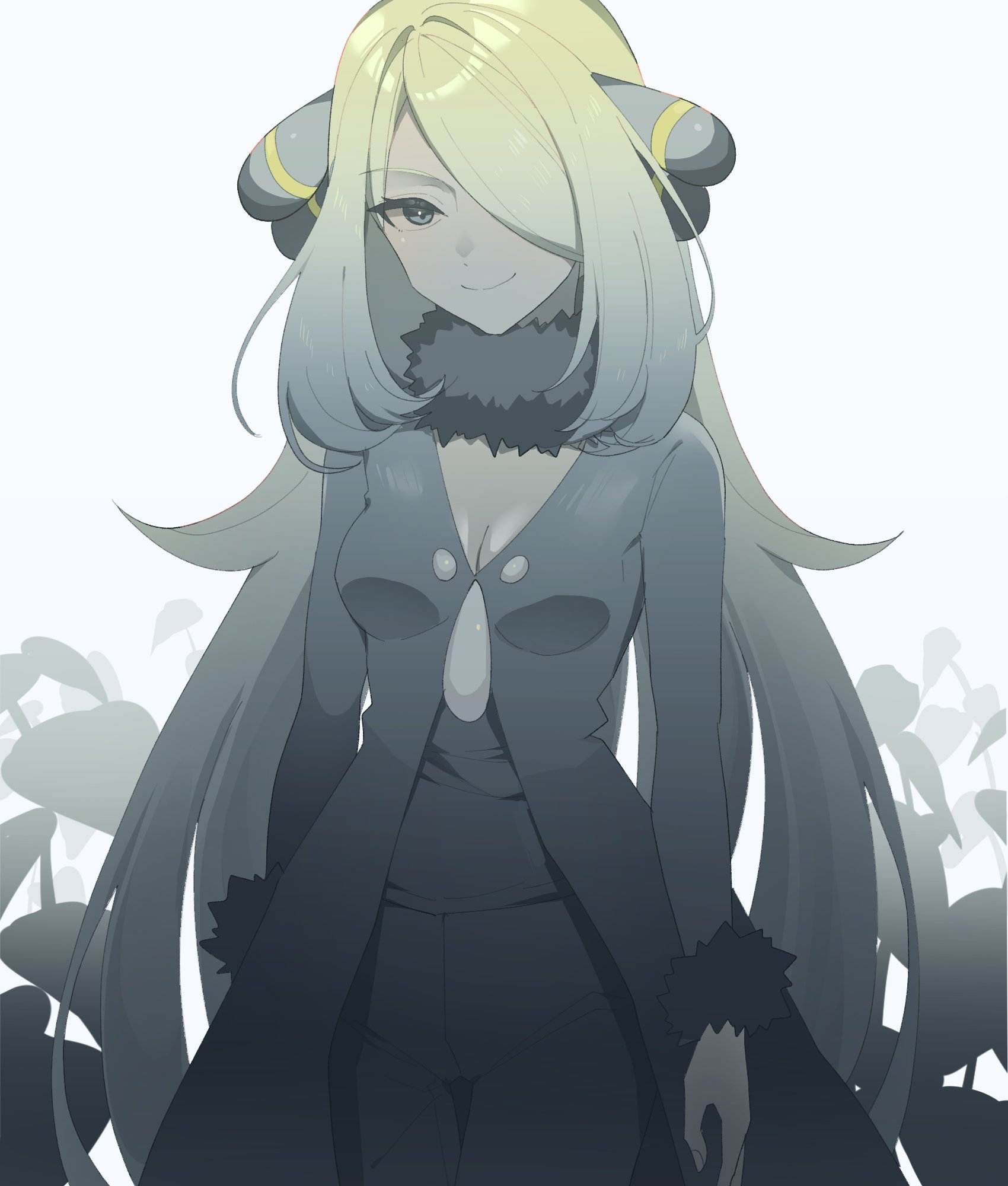 The Big ImageBoard (TBIB) - 1girl aru (citrine drplt) black coat black ...