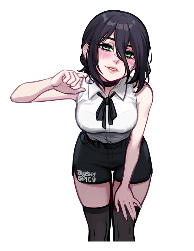 The Big Imageboard Tbib 1girl Bare Arms Bare Shoulders Black Choker