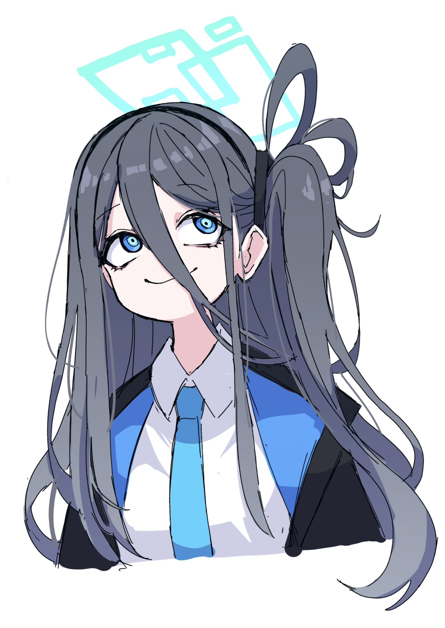 The Big ImageBoard (TBIB) - 1girl absurdly long hair aris (blue archive) black hair blue archive ...
