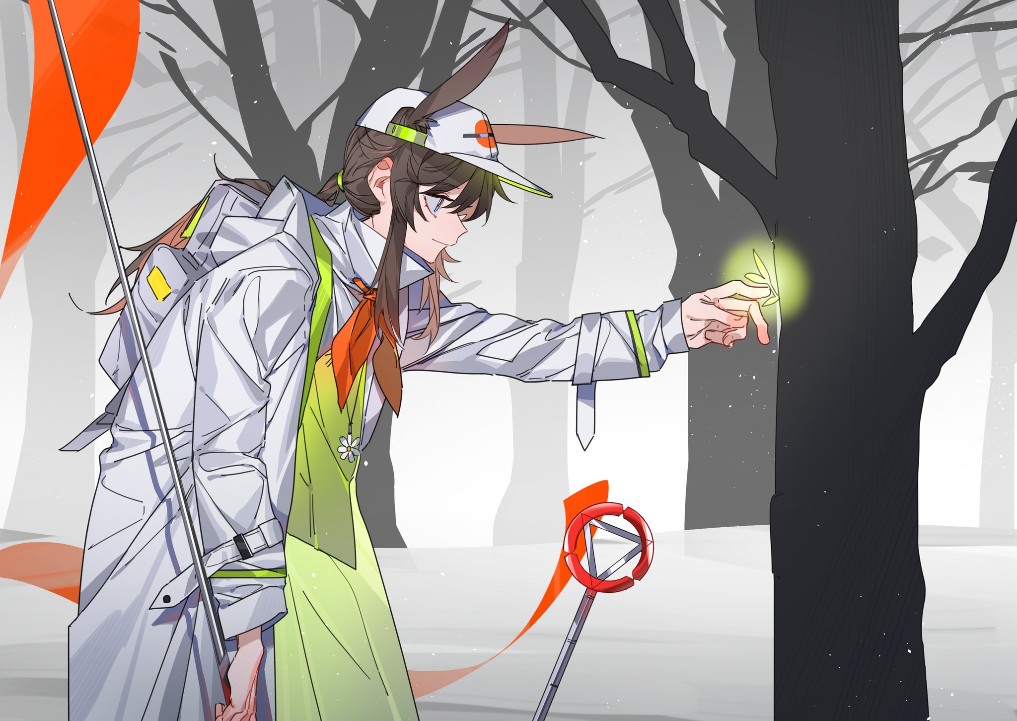 The Big ImageBoard (TBIB) - 1girl amiya (arknights) amiya (planter) (arknights) animal ears ...