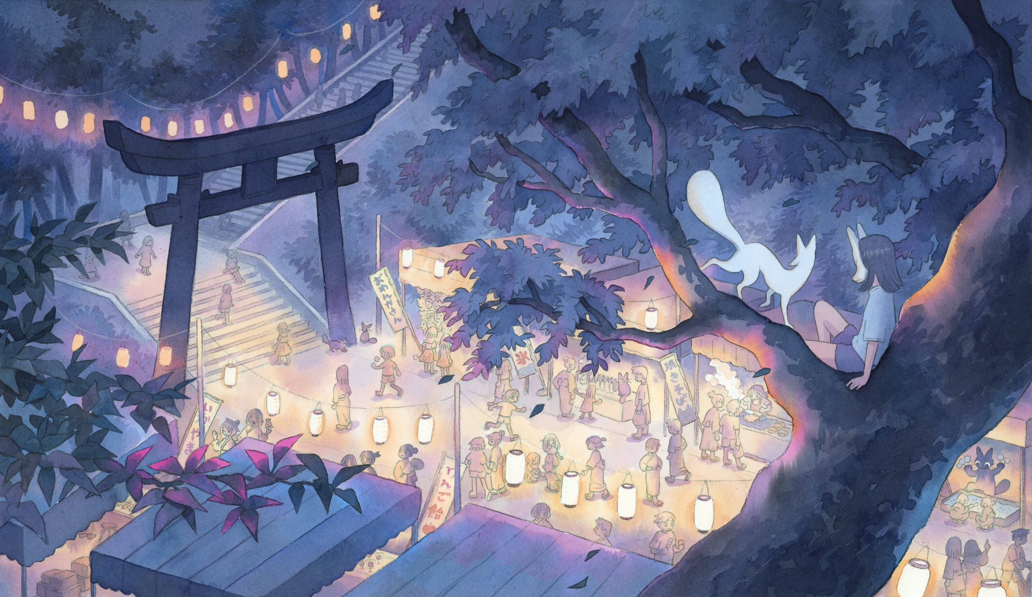 The Big ImageBoard (TBIB) - 1girl animal black hair blue shirt blue ...