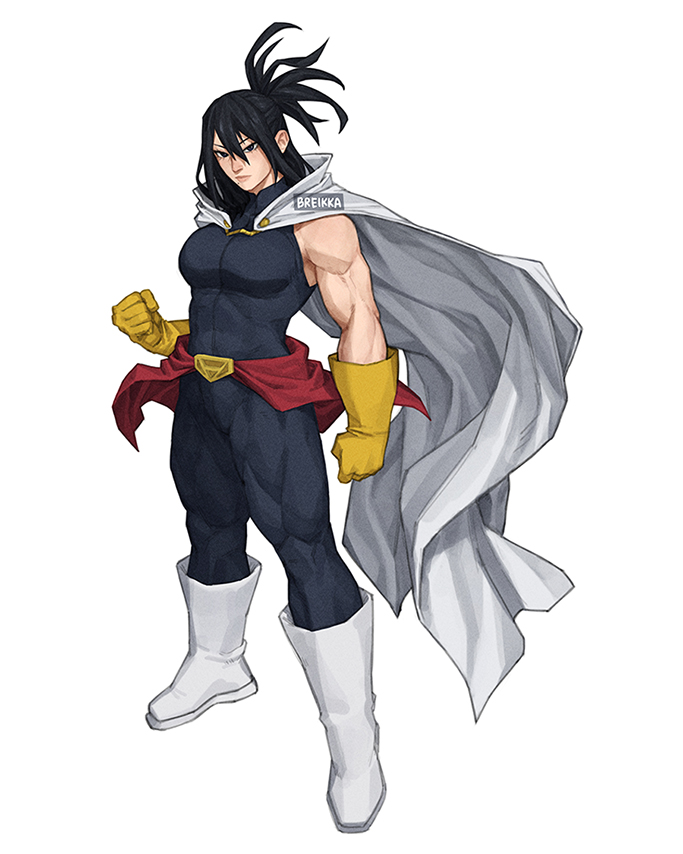 The Big Imageboard Tbib 1girl Artist Name Biceps Black Eyes Black